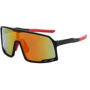 Accessories | Sports Men Sunglasses Red Mirror Lens Wrap Around Uv40 ...